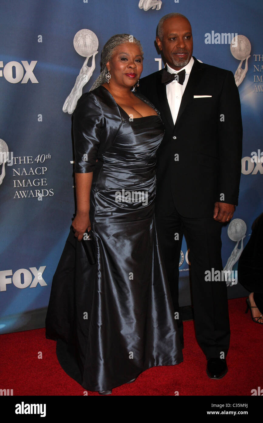 James Pickens Jr.and his wife 40th NAACP Image Awards held at the ...