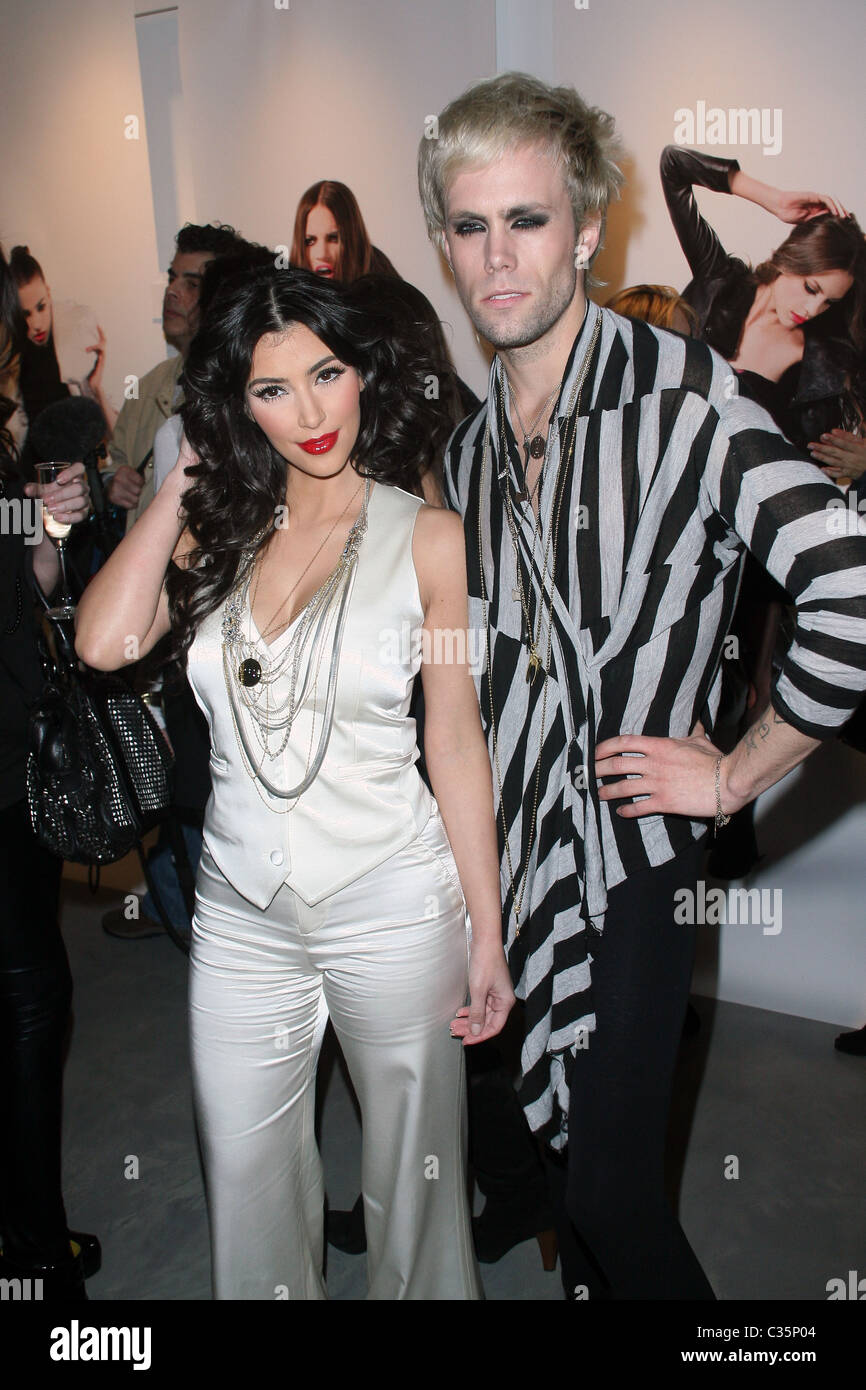 Kim Kardashian and Justin Tranter Mercedes-Benz IMG New York Fashion ...
