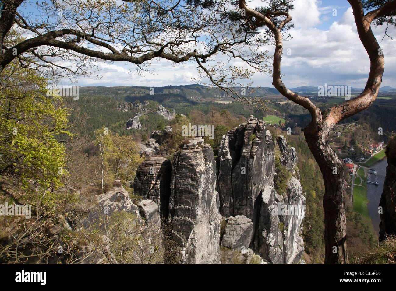 Bastei rocks hi-res stock photography and images - Alamy