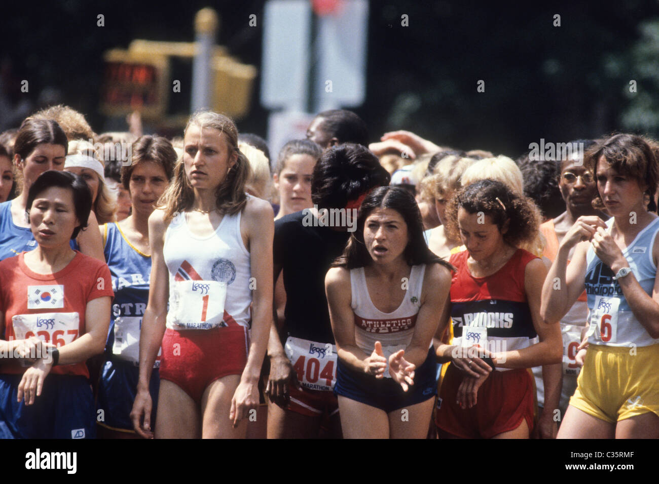 Runners competing in central park hi-res stock photography and images ...