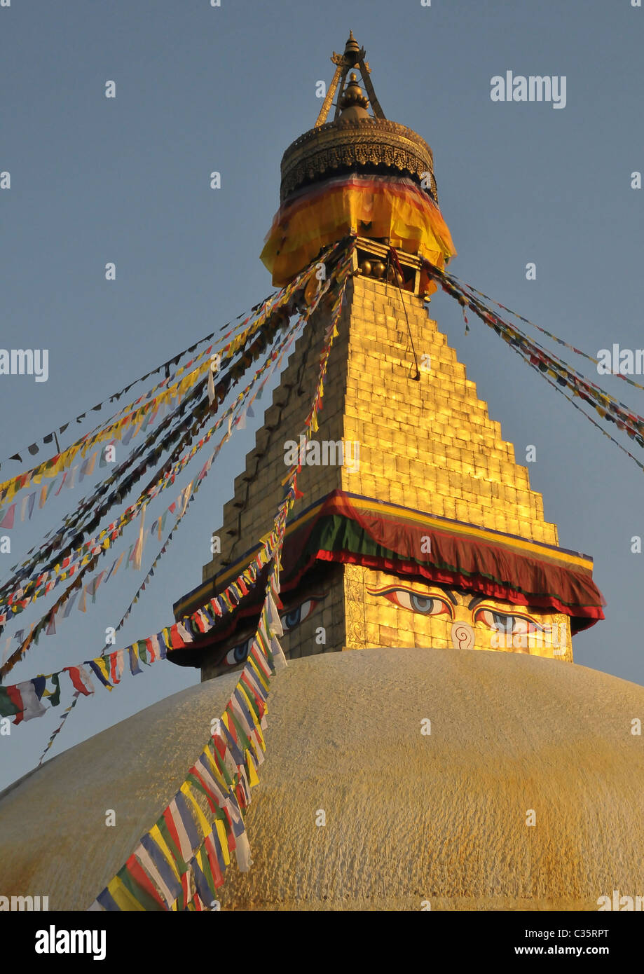 Views of the Swayambhunath Stupa in kathmandu Nepal Stock Photo - Alamy