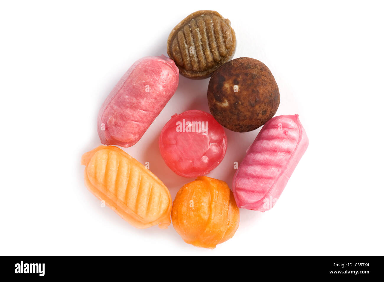 object on white - food sweet candy Stock Photo - Alamy
