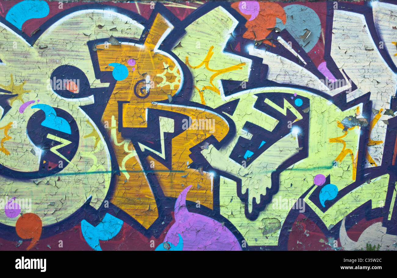 Faded graffiti hi-res stock photography and images - Alamy