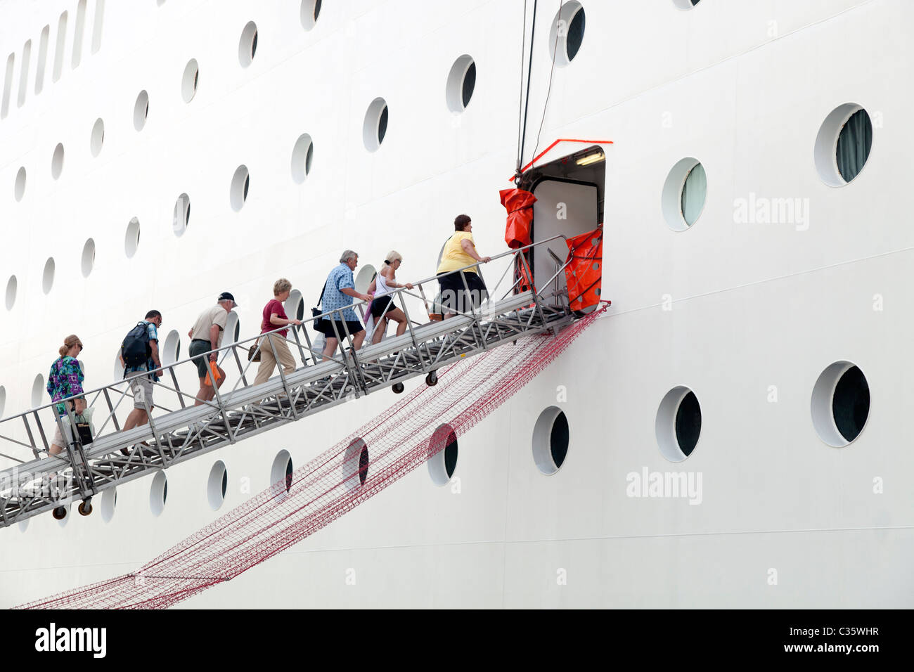 Cruise ship gangway entrance hi-res stock photography and images - Alamy