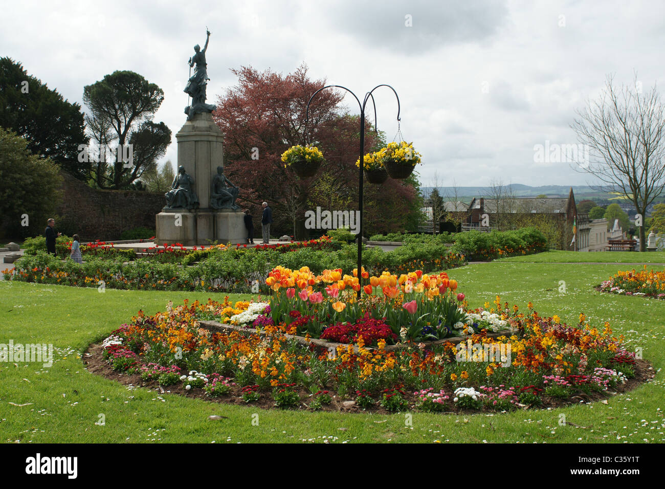 Rougemont Gardens, Exeter Stock Photo - Alamy