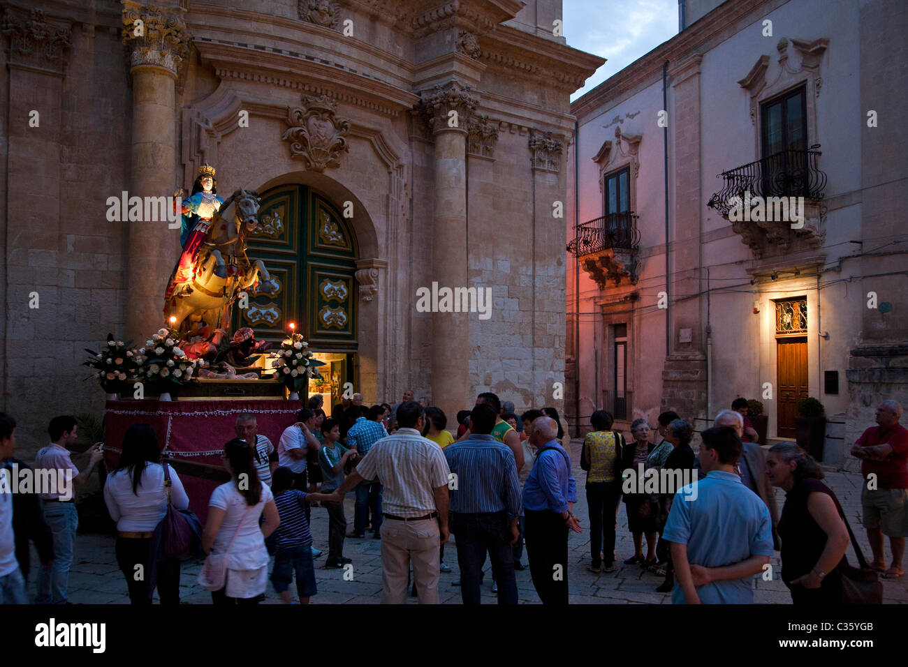 Madonna delle Milizie feast, Scicli, Sicily, Italy Stock Photo - Alamy