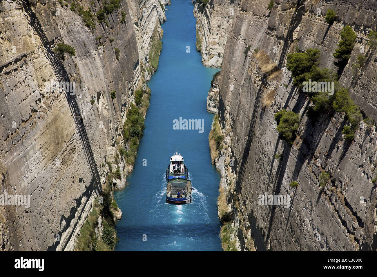 The Corinth Canal, Peloponnese, Greece, Europe Stock Photo - Alamy