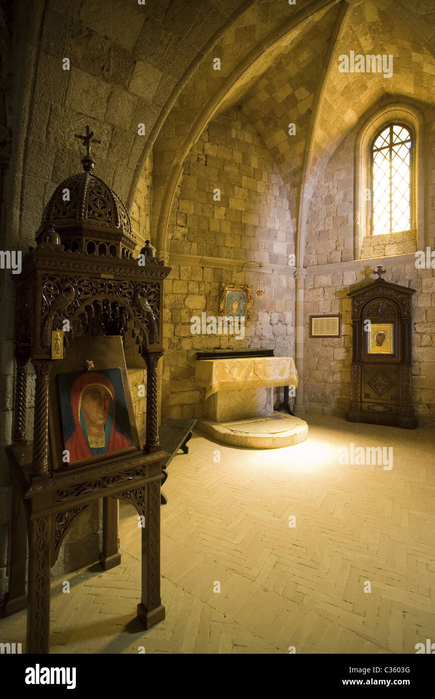 Byzantine chapel, Ialysos, Rhodes Island, Dodecanese, Greek Islands ...