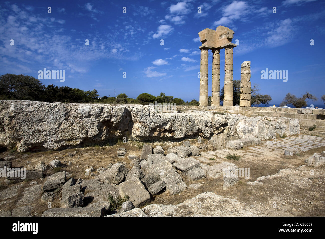Monte smith acropolis of rhodes hi-res stock photography and images - Alamy