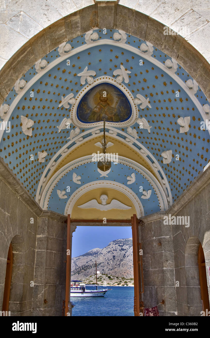 Panormitis Monastery, Symi Island, Dodecanese, Greek Islands, Greece ...