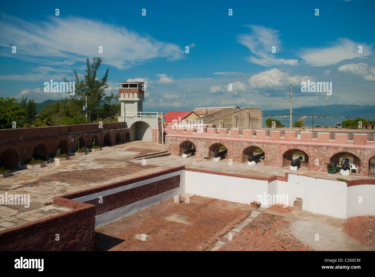 View Of Cannons And Tower In Courtyard Of Fort Charles In Port Royal
