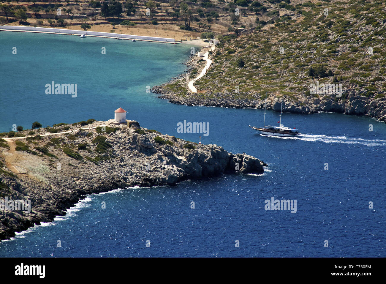 Harbour of panormitis hi-res stock photography and images - Alamy