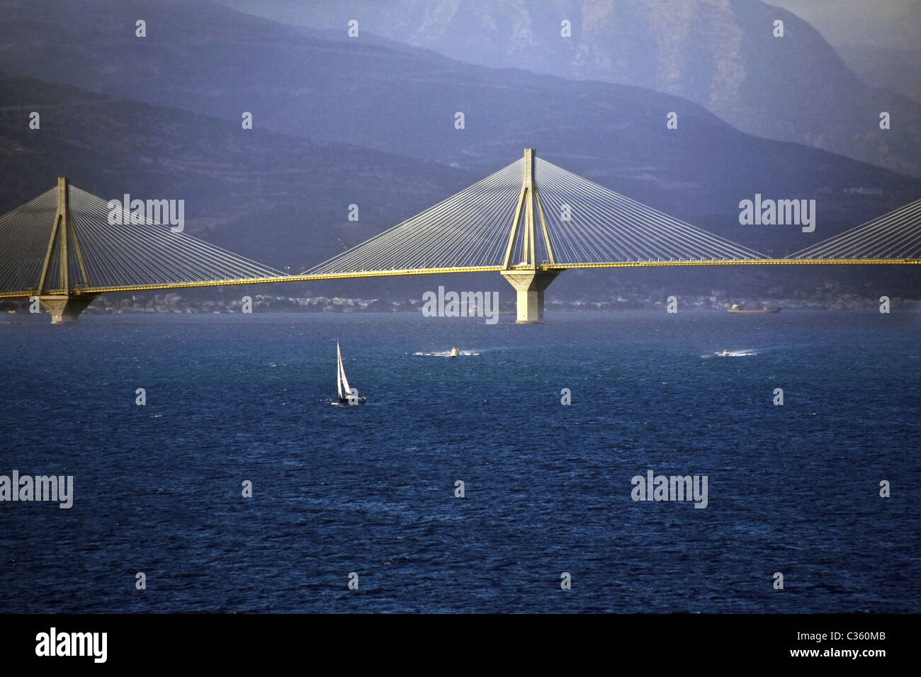 Rio-Antirrio bridge, Achaea, Greece, Europe Stock Photo - Alamy