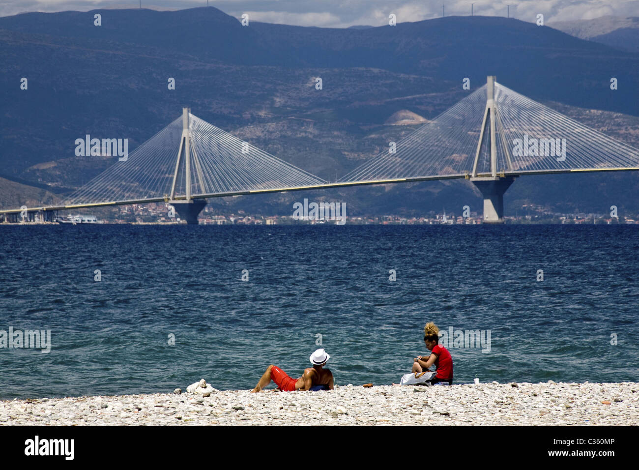 Rio-Antirrio bridge, Achaea, Greece, Europe Stock Photo - Alamy