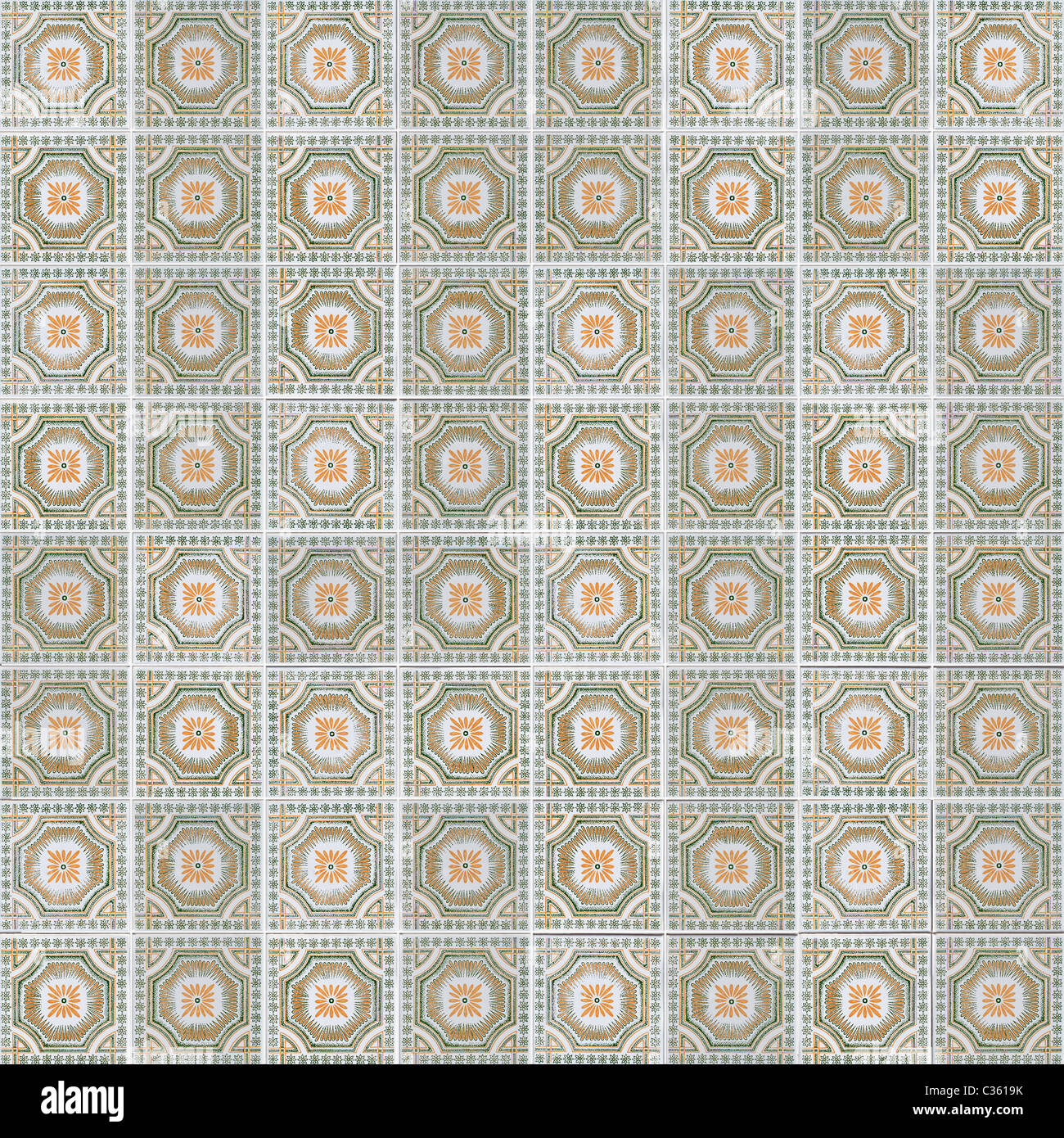 Seamless tile pattern of ancient ceramic tiles Stock Photo - Alamy