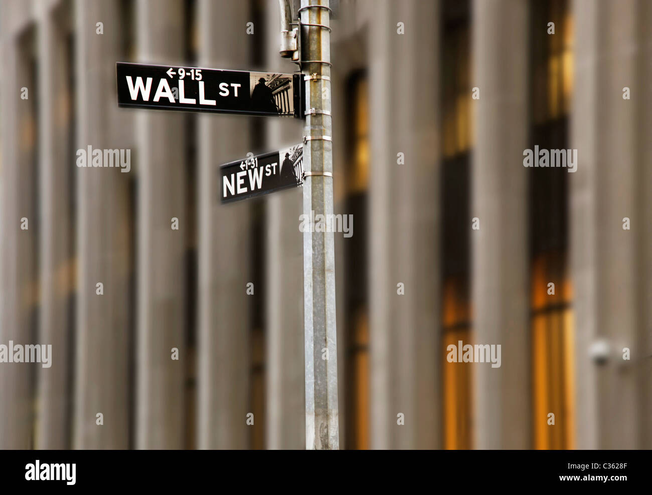 Wall Street sign New York City Stock Photo - Alamy