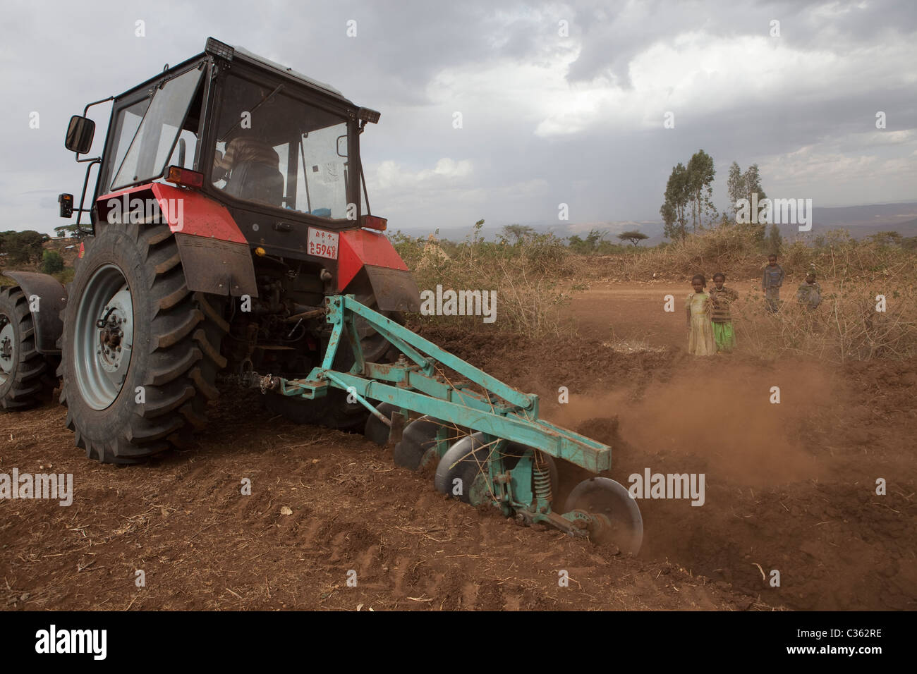 Rural farmer tractor africa hi-res stock photography and images - Alamy