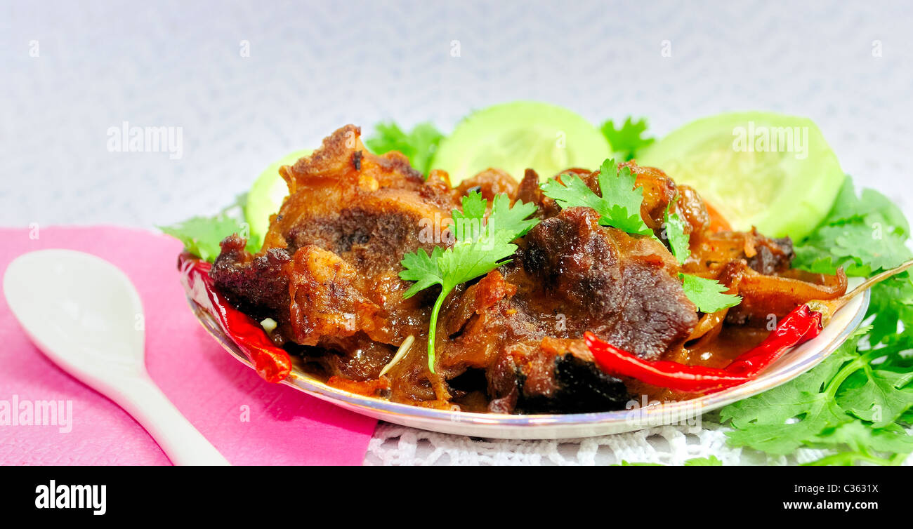 Juicy delicious mutton korma meat hi-res stock photography and images ...