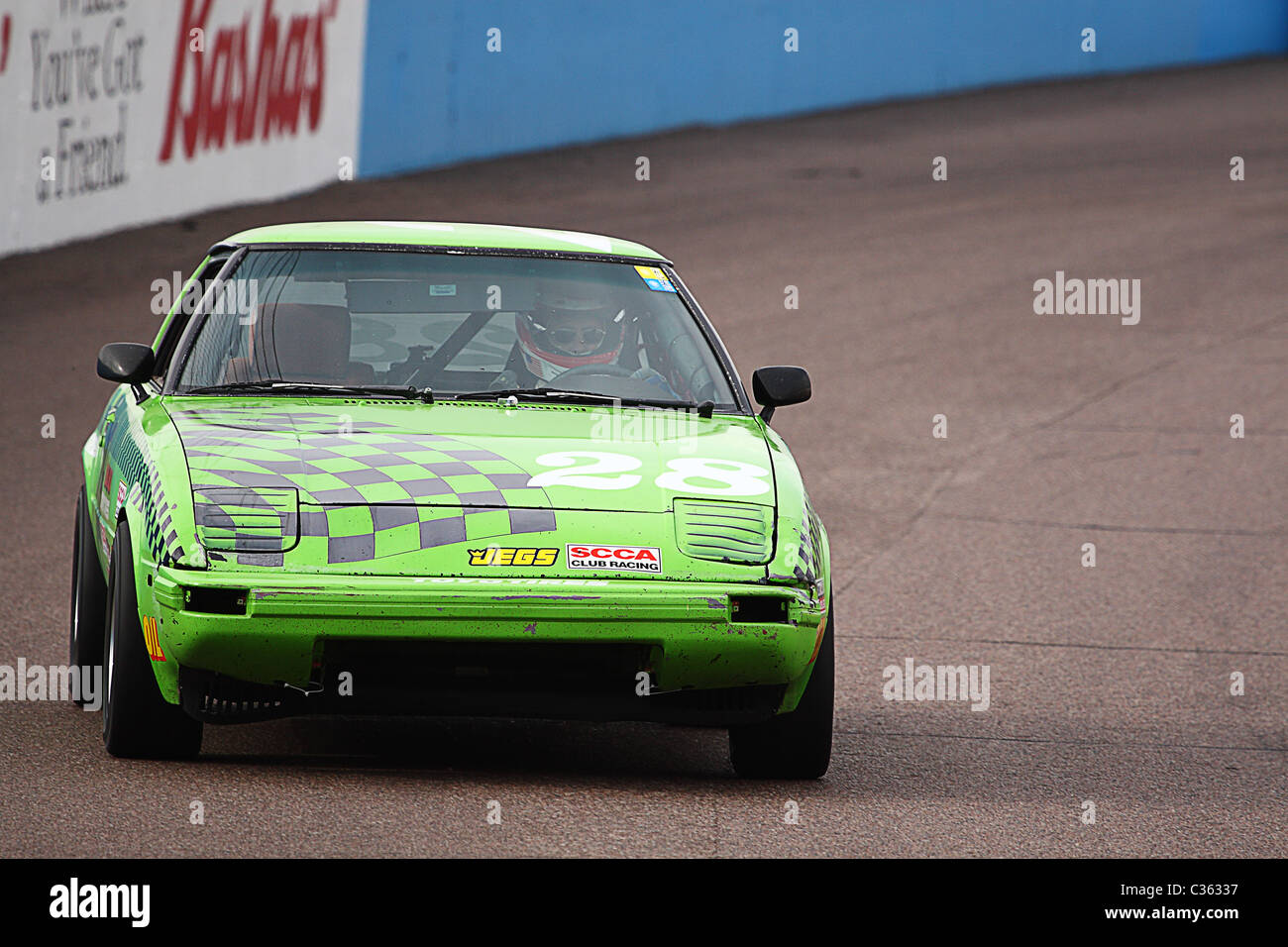 A green Mazada RX7 on track Stock Photo - Alamy