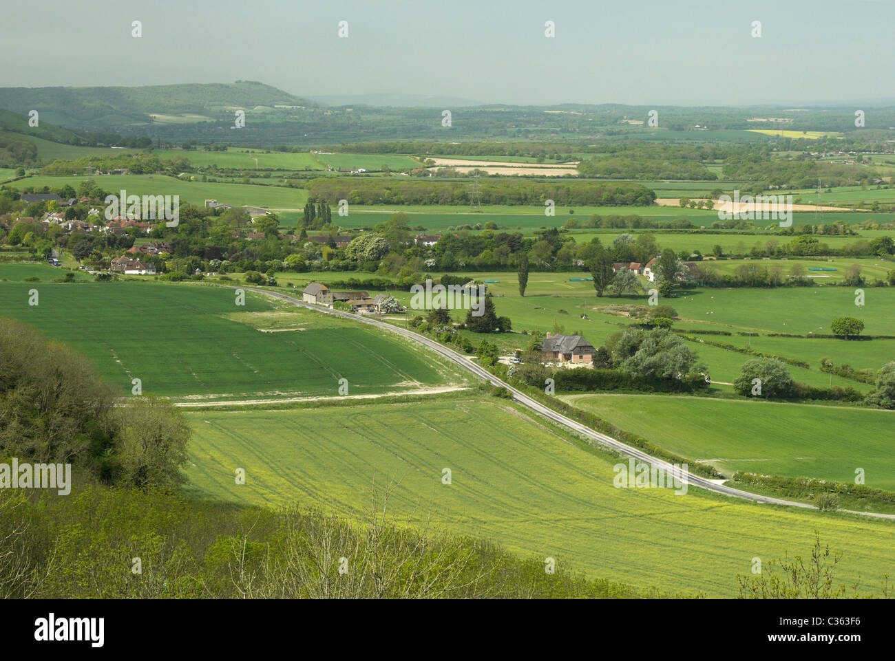 Fulking escarpment south downs west hi-res stock photography and images ...