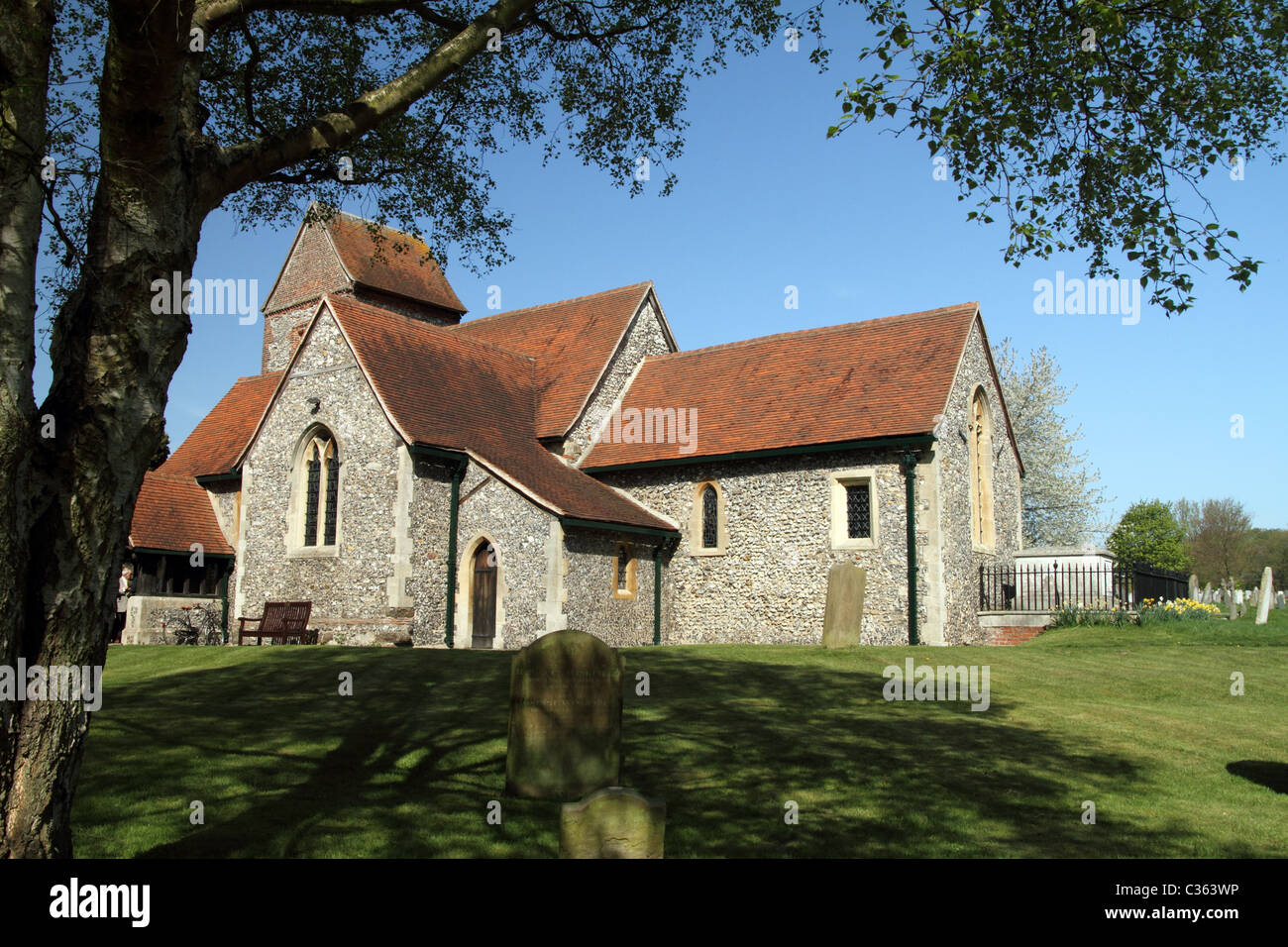 Sarratt Church, Hertfordshire, England - 12th century. Has a rare ...