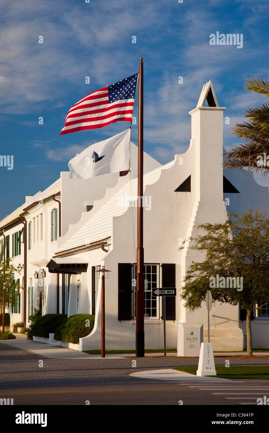 Luxury homes and condos in Alys Beach Florida, USA Stock Photo - Alamy