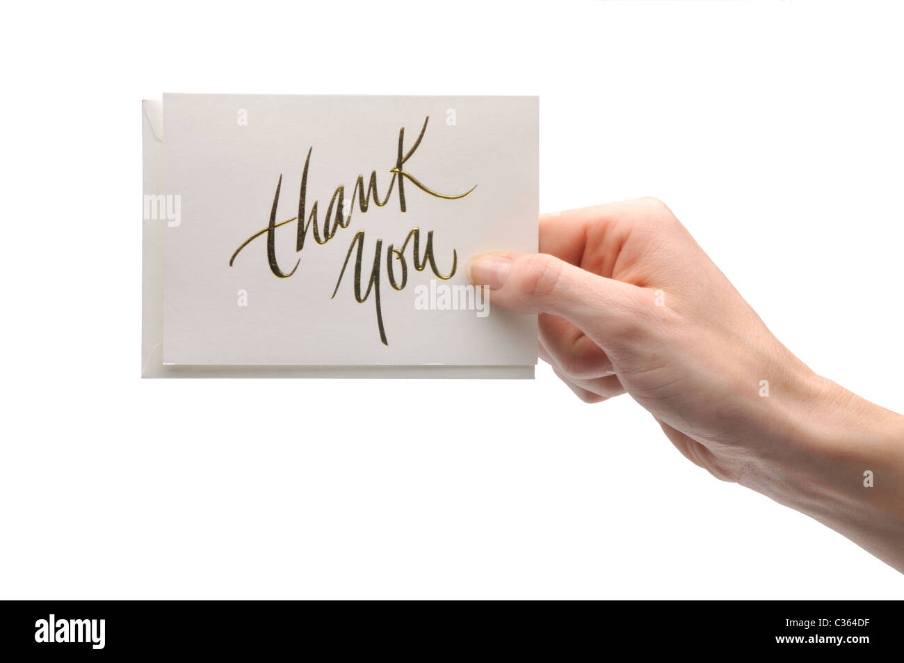 hand holding note card Stock Photo - Alamy