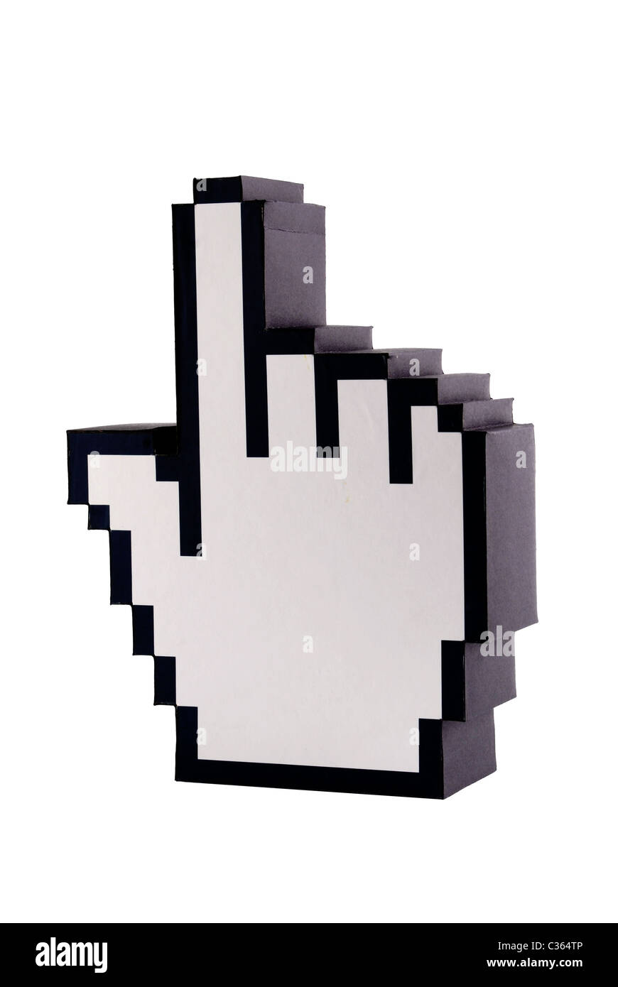 E-commerce hand on white background Stock Photo - Alamy