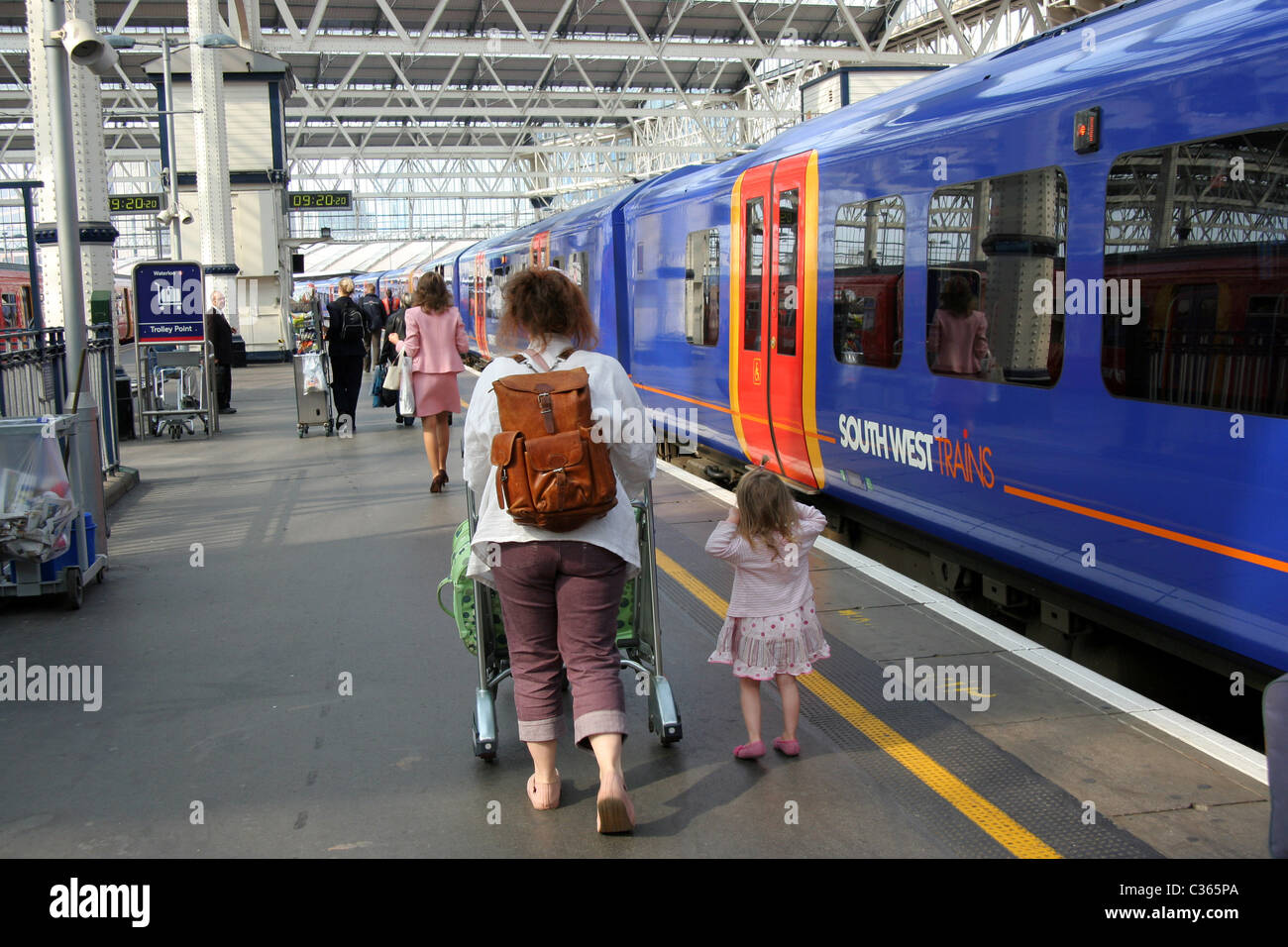 London Waterloo train station Stock Photo - Alamy