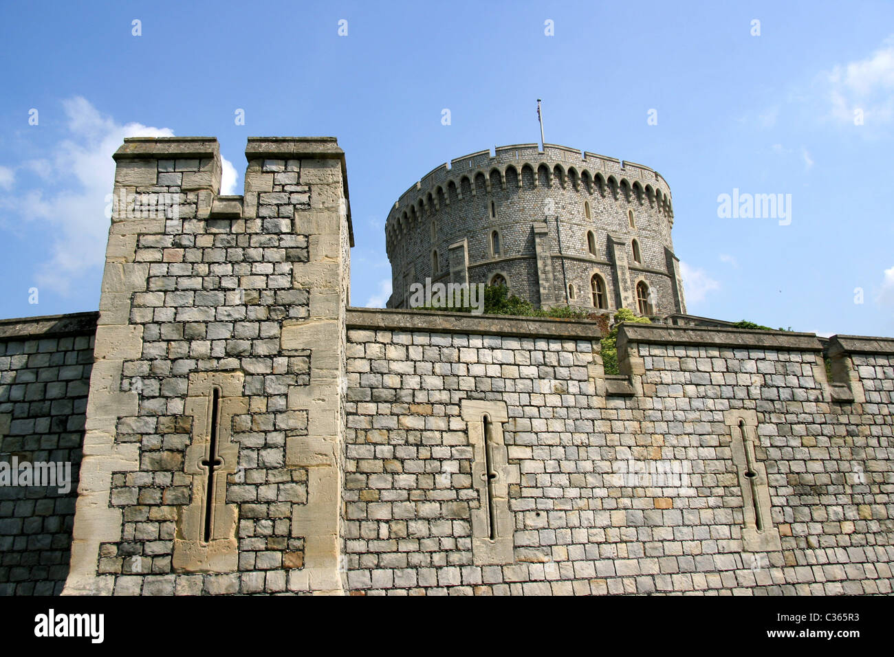 Windsor Castle General View of Exterior Fortifications Stock Photo - Alamy