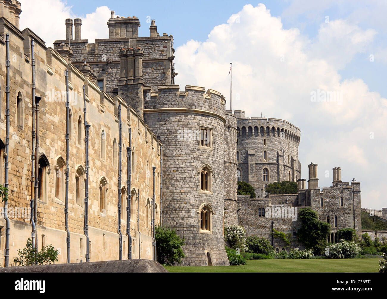 Windsor Castle General View of Exterior Fortifications Stock Photo - Alamy