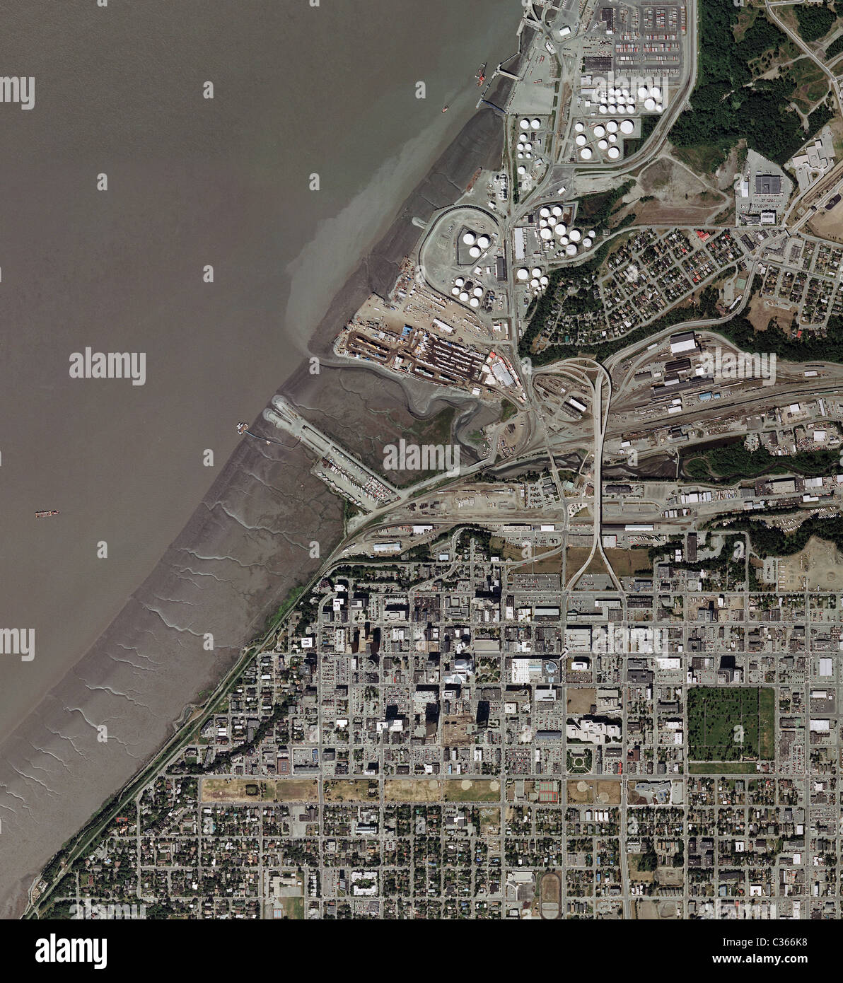 Aerial map hi-res stock photography and images - Alamy