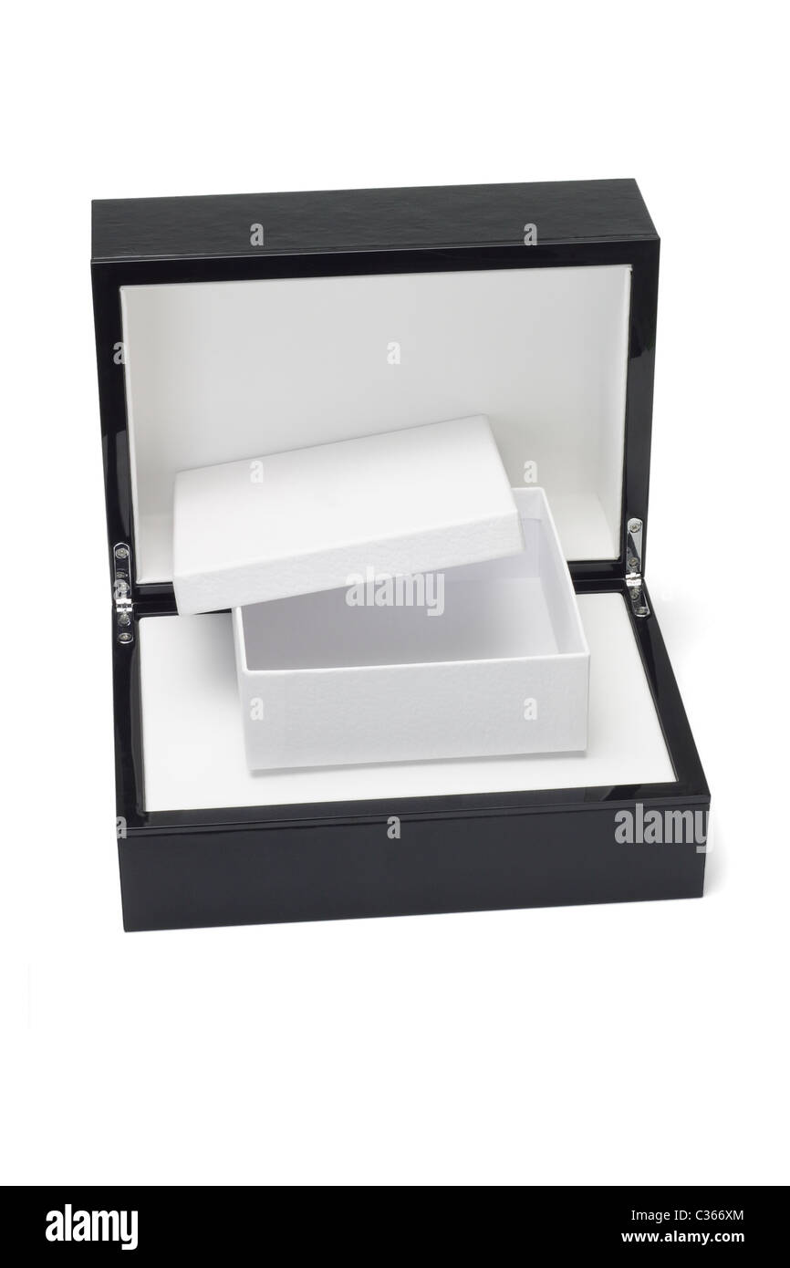 Simple black white gift box hi-res stock photography and images - Alamy
