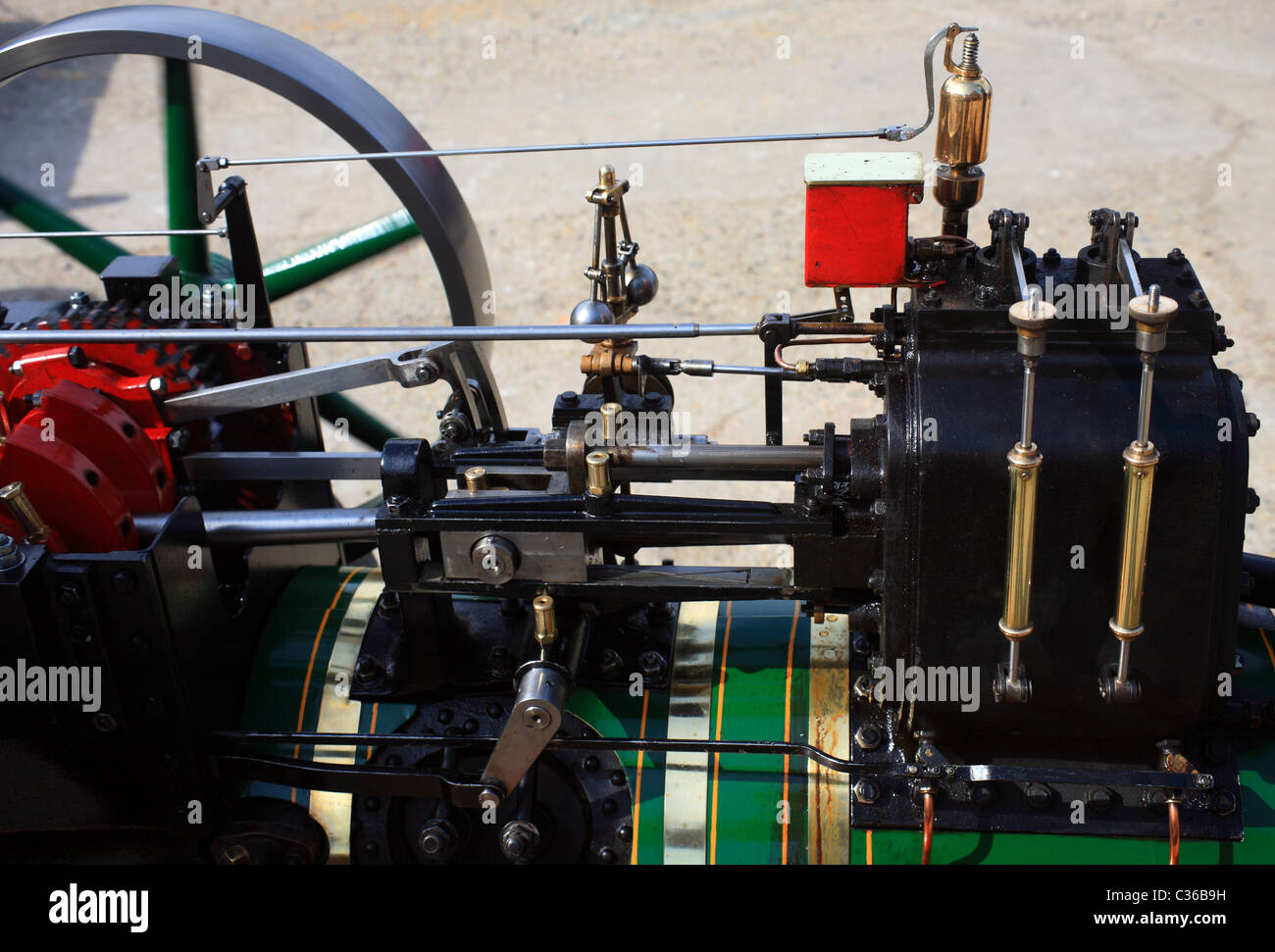 Detail of small traction engine at Garrett Long Shop Museum, Main ...