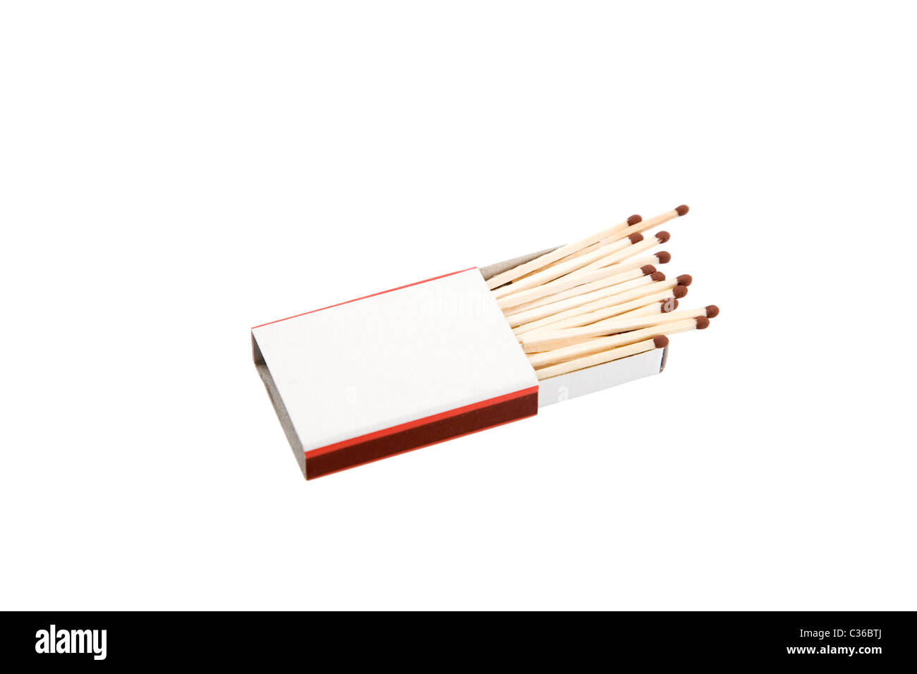 A matchbox with blank label and white background Stock Photo - Alamy