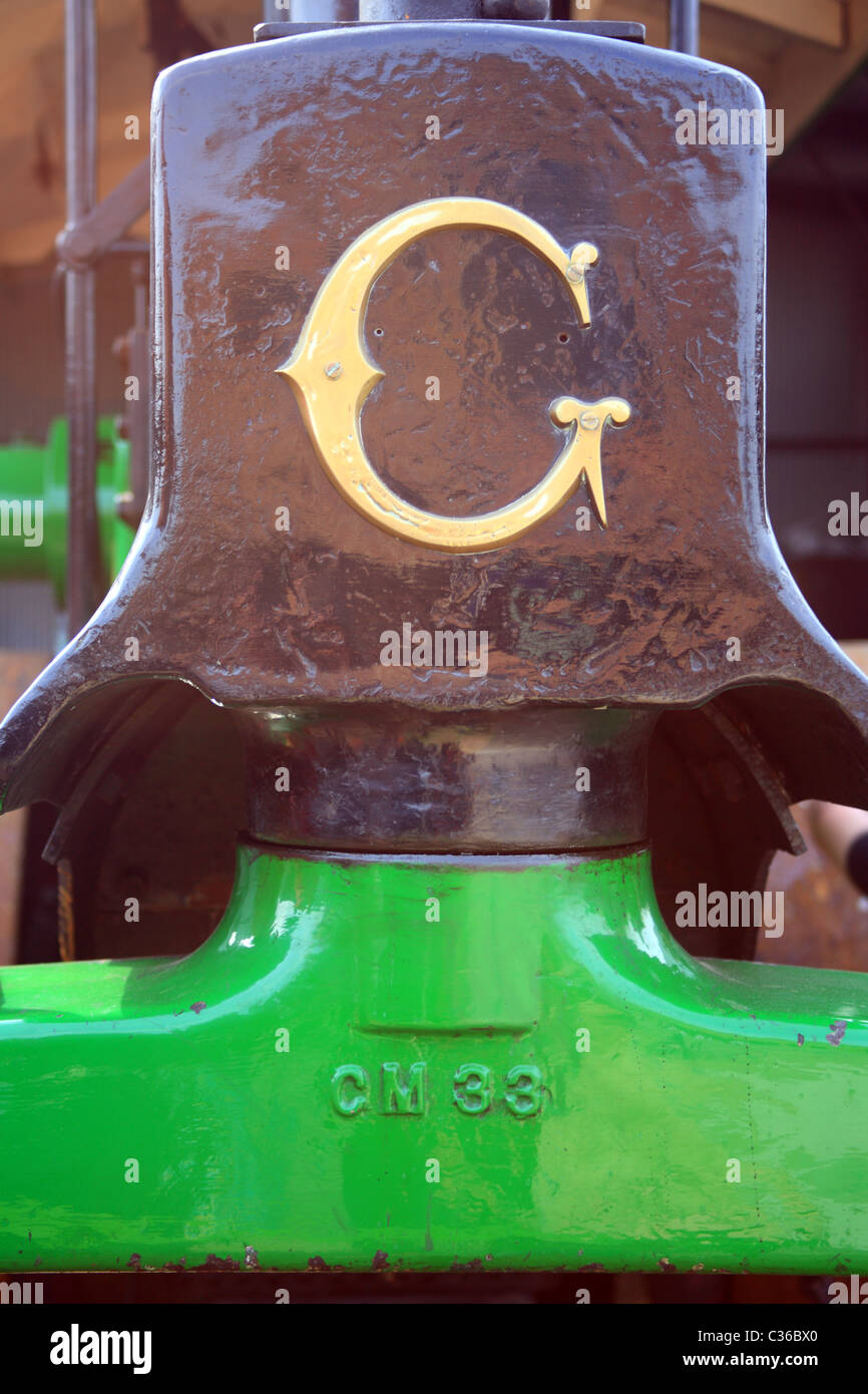 Detail of Garrett traction engine at Garrett Long Shop Museum, Main ...