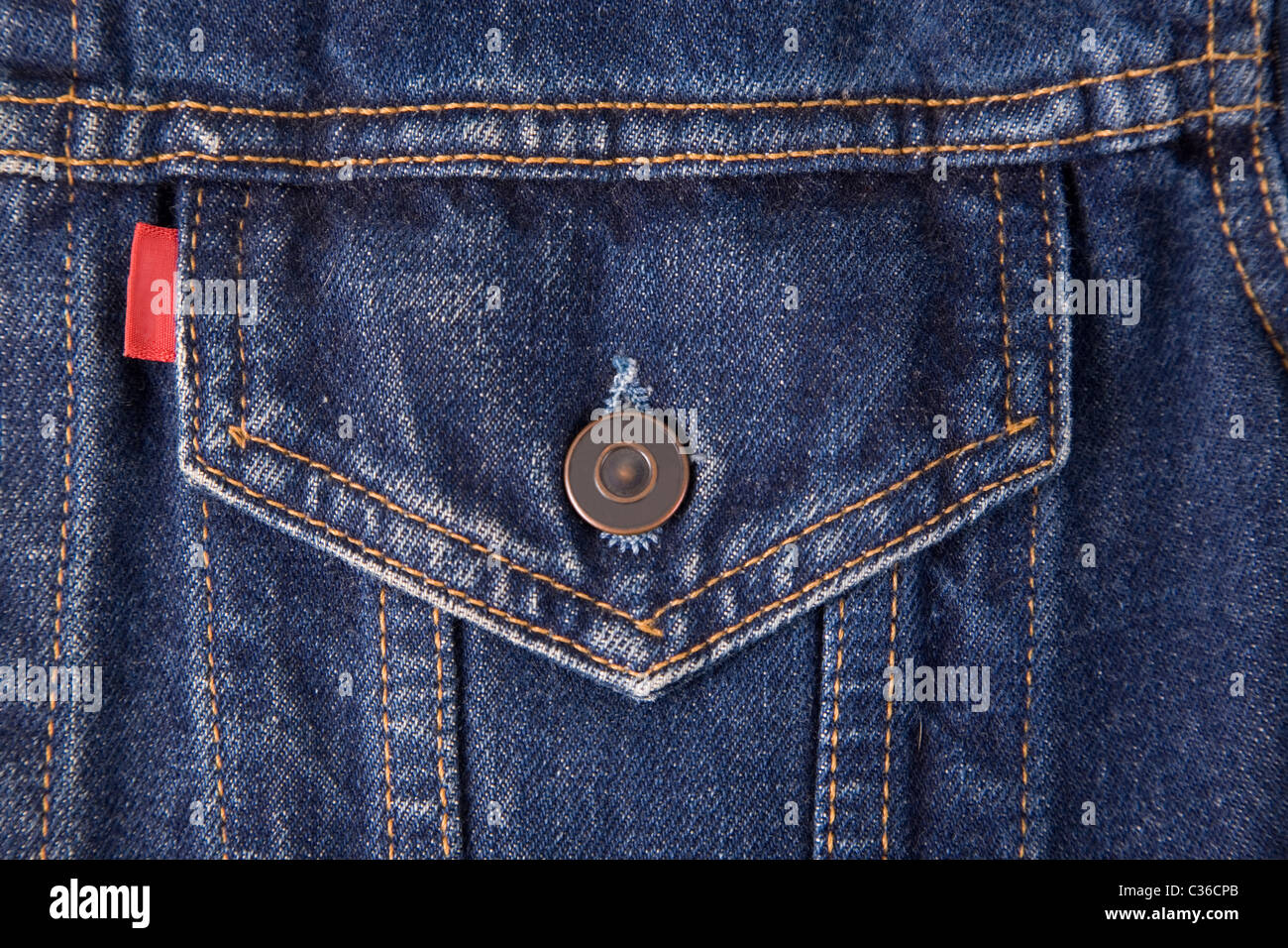 front view of a blue jeans pocket Stock Photo - Alamy