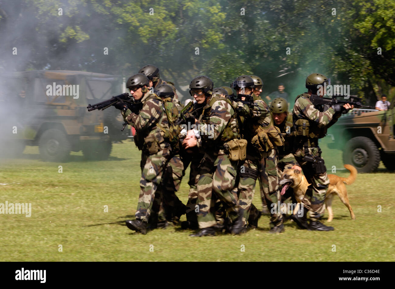 Show of french army forces Stock Photo - Alamy