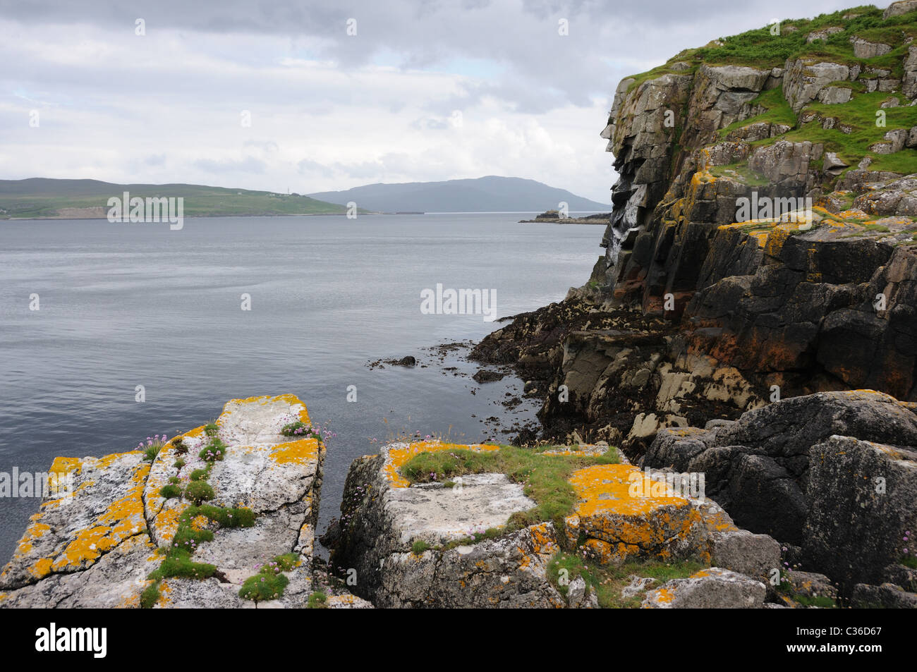 View past Raasay and Scalpay from the An Aird peninsula on the Isle of ...