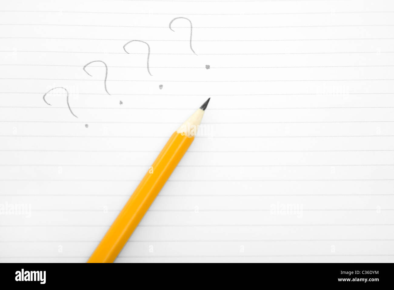 Pen question mark hi-res stock photography and images - Alamy