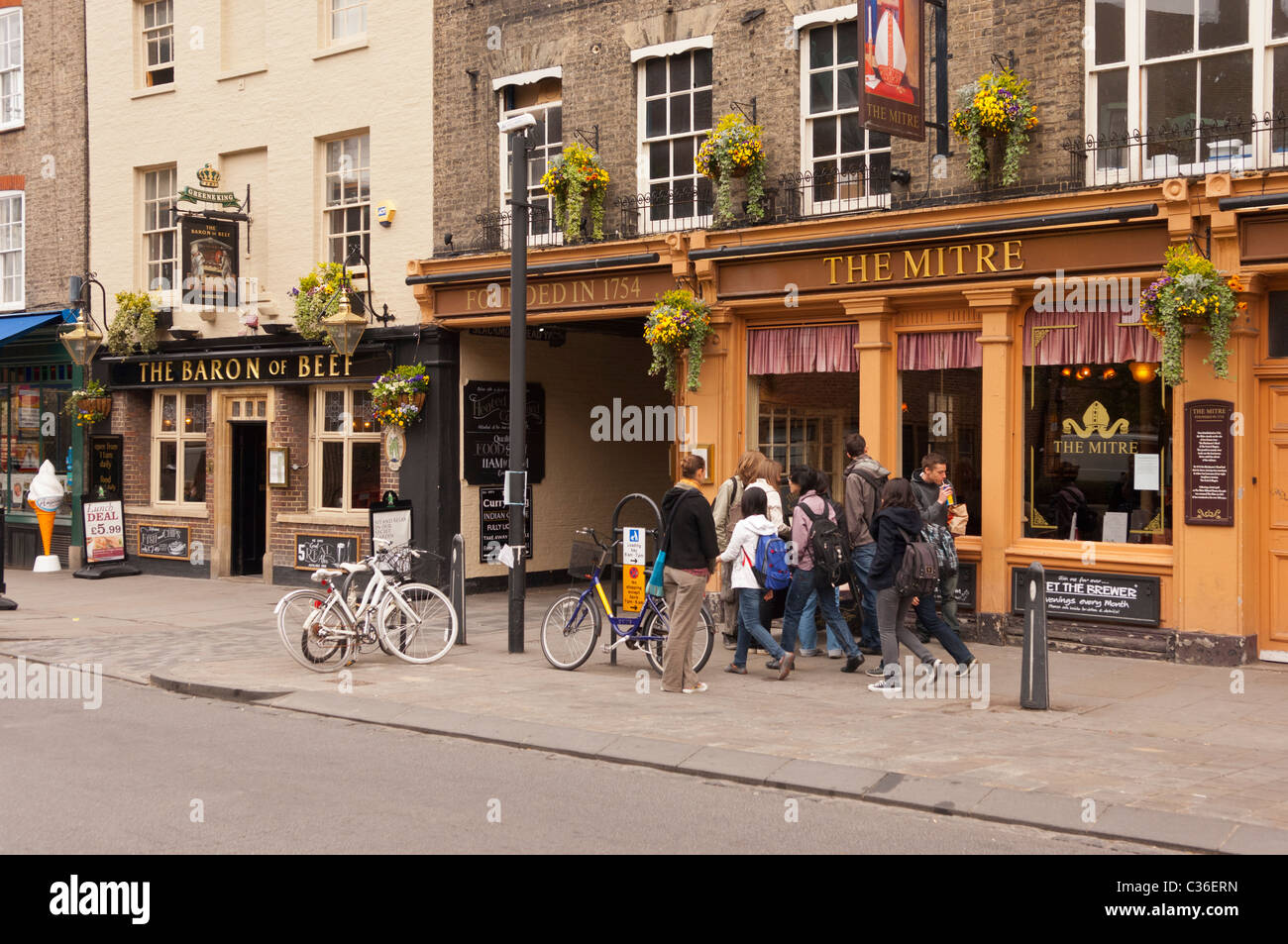 The Mitre and Baron of Beef pubs in Cambridge , Cambridgeshire ...