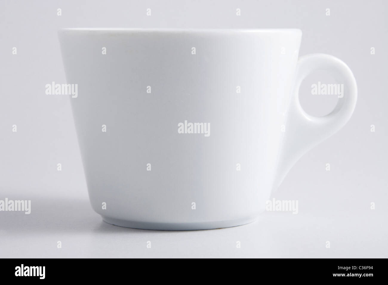 front view of coffee cup on white background Stock Photo - Alamy