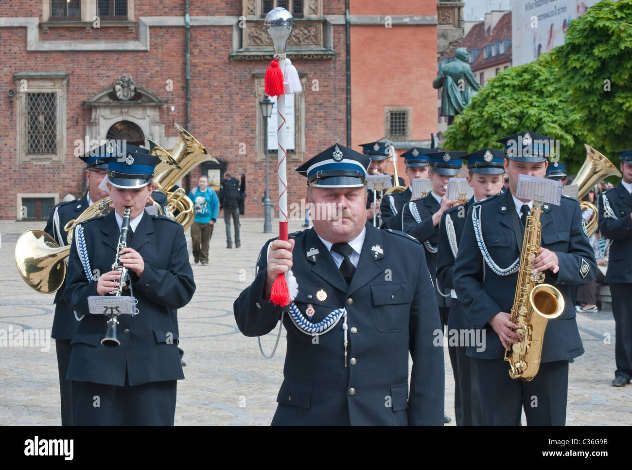 Fire fighters marching hi-res stock photography and images - Alamy
