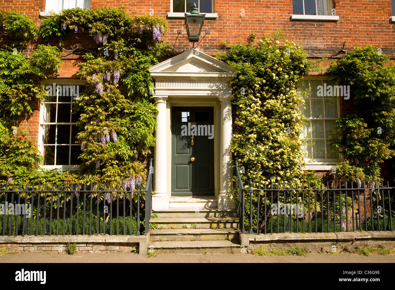 Georgian red brick house building Dedham Essex England Stock Photo - Alamy