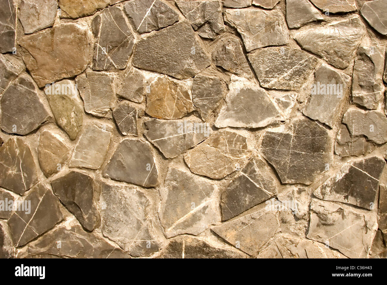 front view of a ancient stone wall Stock Photo - Alamy