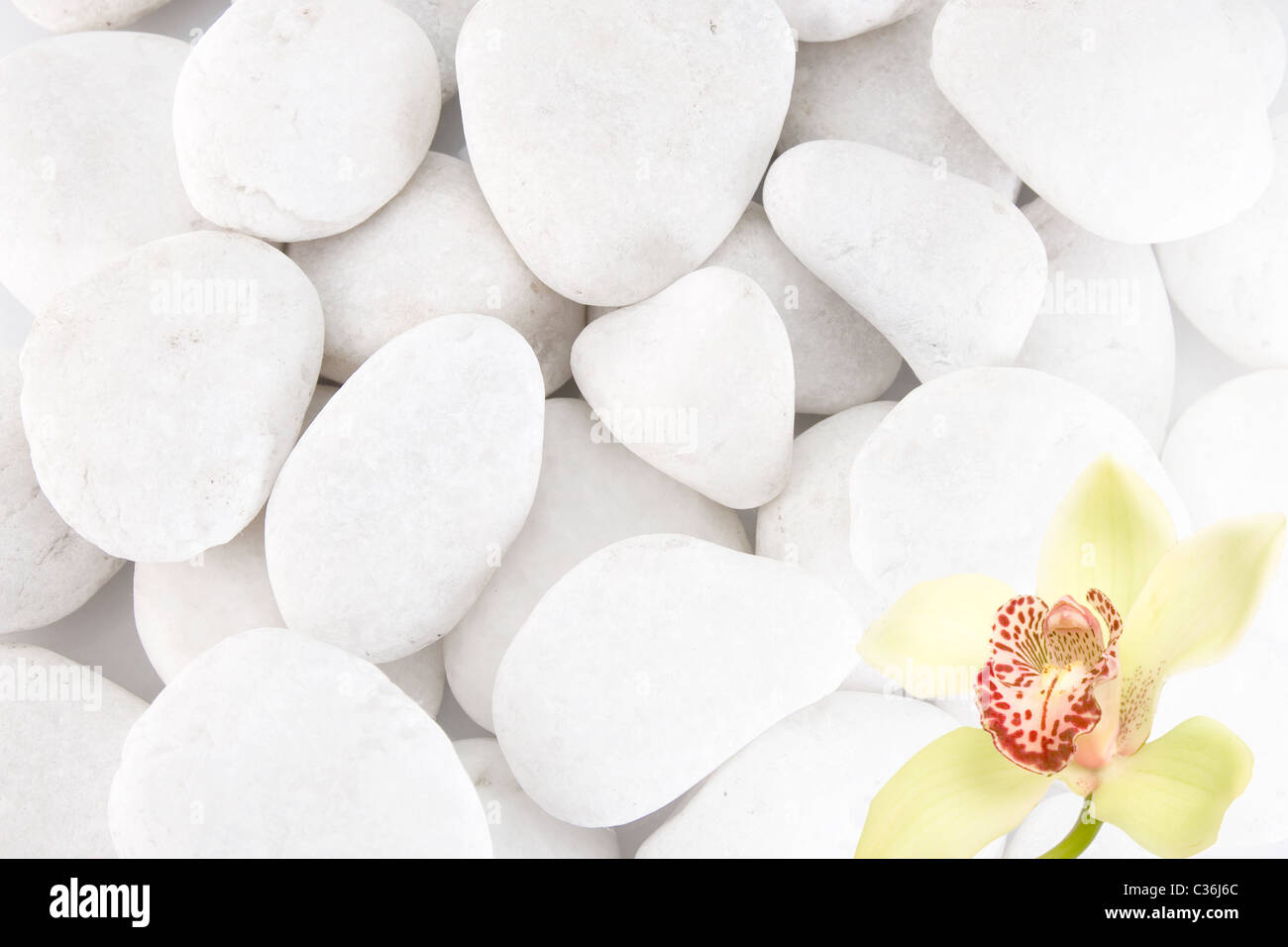 White spa stones hi-res stock photography and images - Alamy