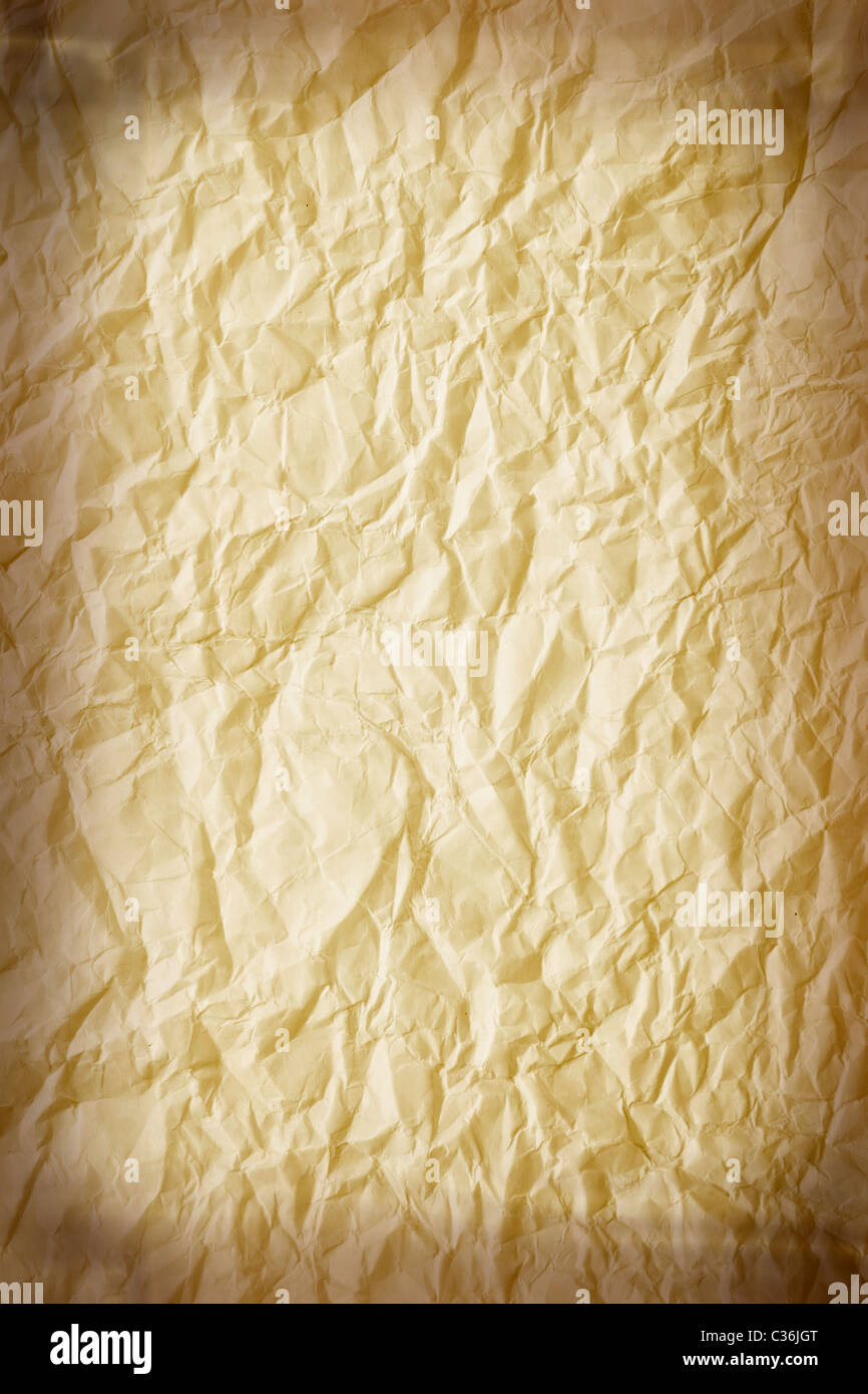 Old Crumpled Paper Background
