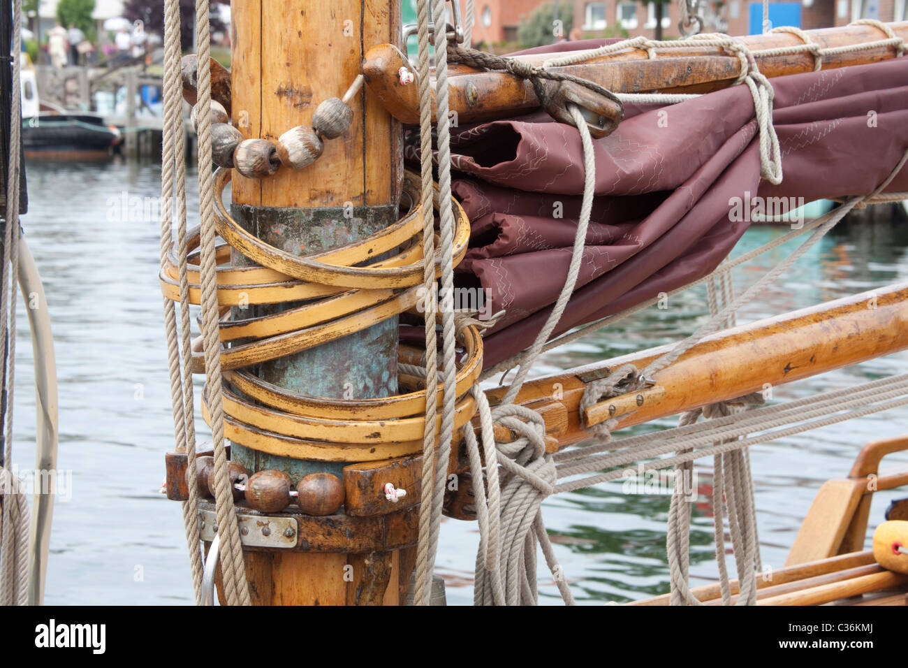 Traditional Boat Mast and Boom Hoops Gaff Parrel Beads Heiligenhafen ...