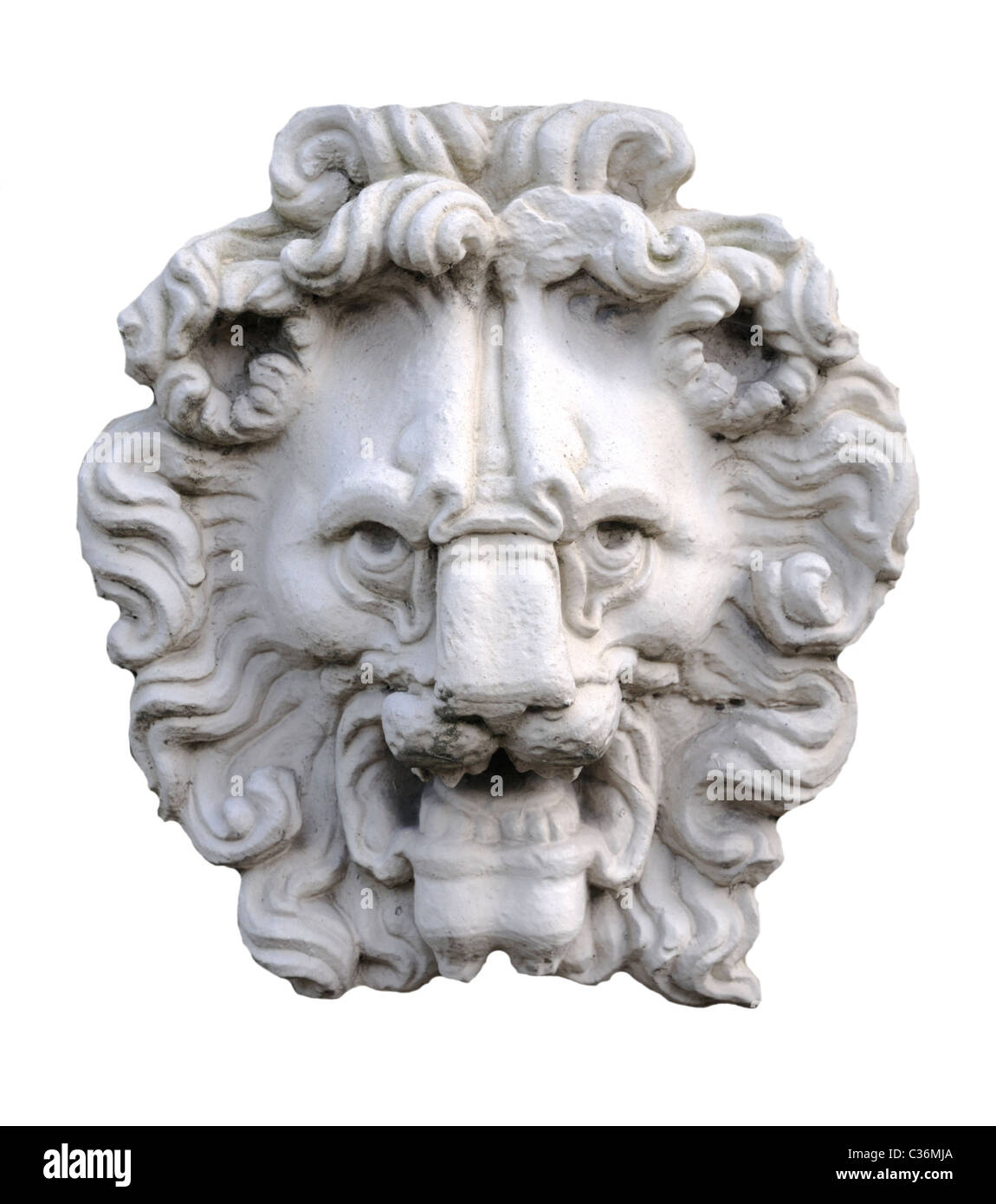 Amsterdam, Netherlands. Carved lion's head on a keystone detail of ...