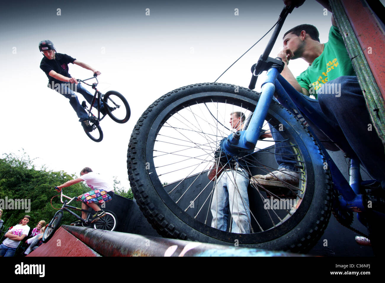 BMX Biking Park in Carterton Oxfordshire Stock Photo - Alamy